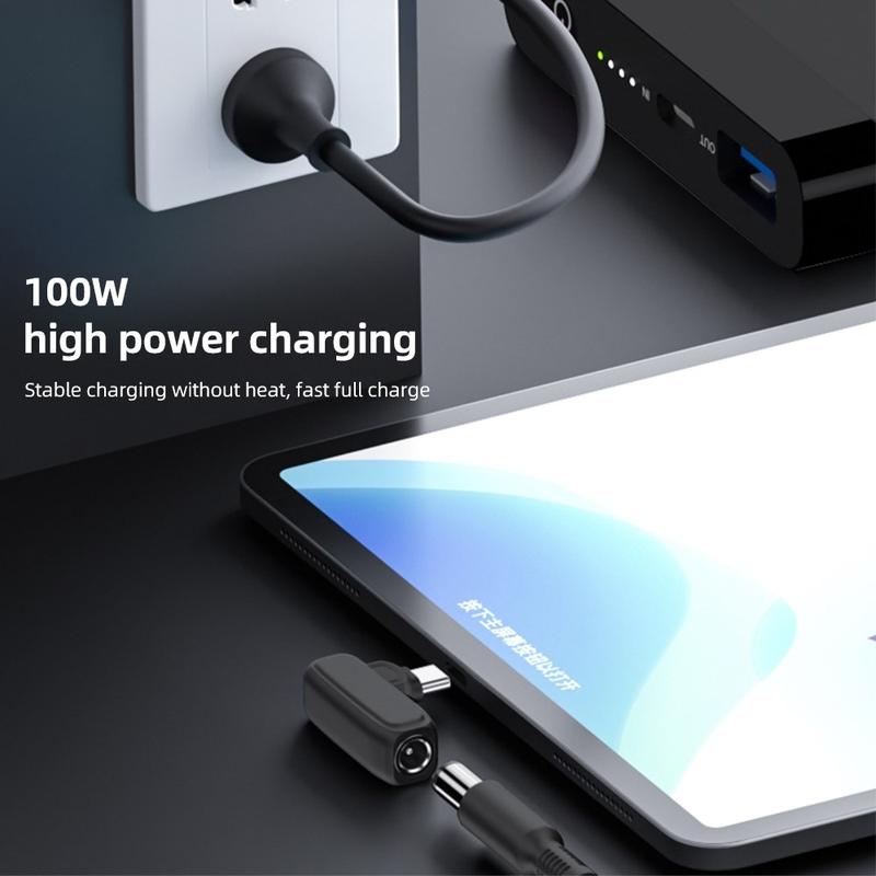 100W L 4.0X1.35mm Female to Type-C Male Charger Power Supply Adapter ...