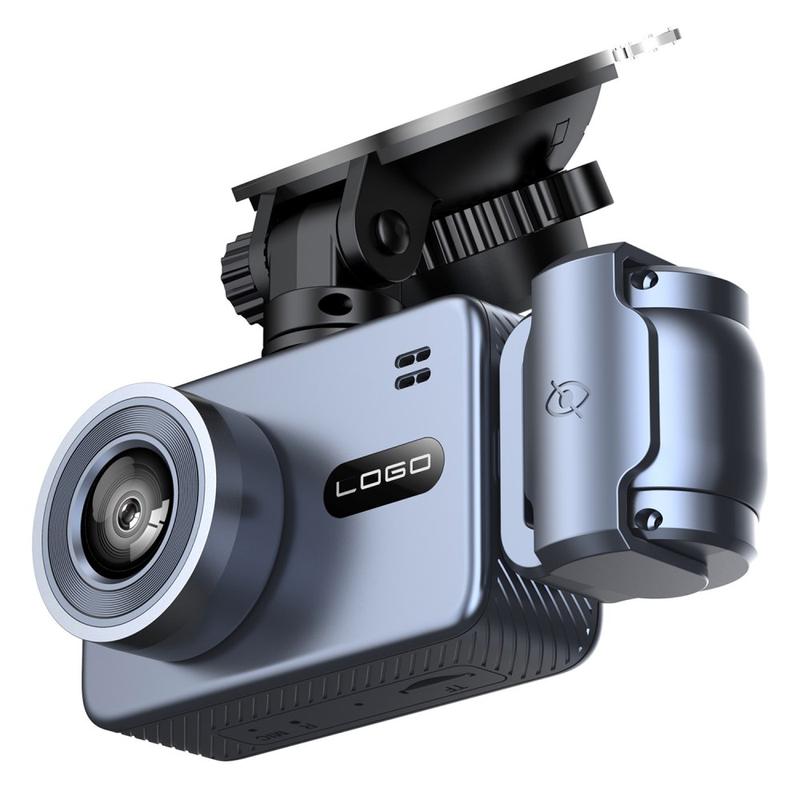 4K Dual-Lens WiFi Dash Cam with Night-Vision and 360 Rotatable Lens