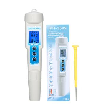 5-in-1 pH Meter Lightweight Durable Waterproof Multi-functional TDS / EC / pH / Salinity ...