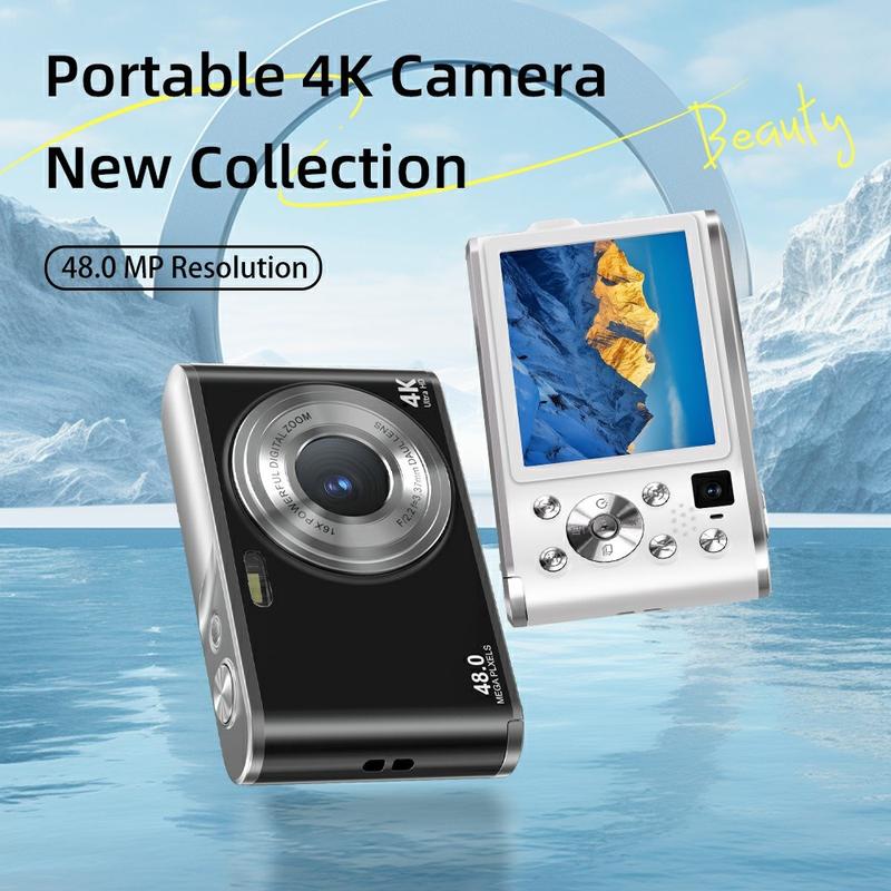 DC306L-AF Front and Rear Dual-Lens Digital Camera Auto Focus 16X Zoom ...