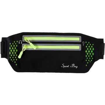 Lightweight Running Belt Bag with Reflective Strip and Zipper Pockets ...