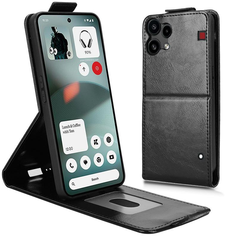 Nothing Phone (3a) Lite Vertical Flip Case with Stand - Black