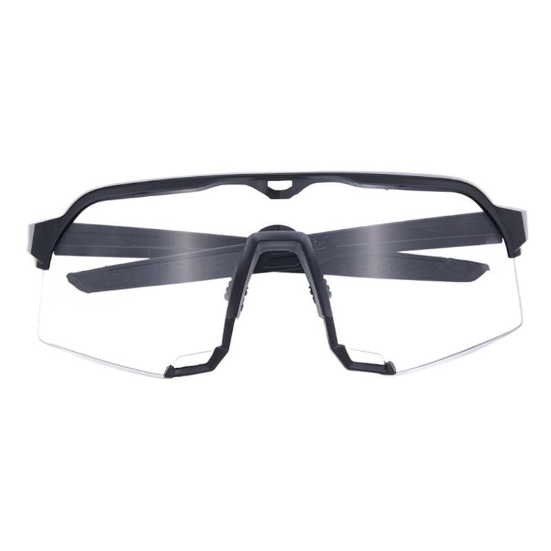 Ultra-Light Cycling Glasses with Clear Glass - Black