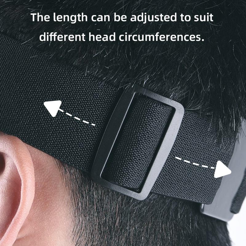 Universal Phone & Camera Head Strap Mount/Holder - Black