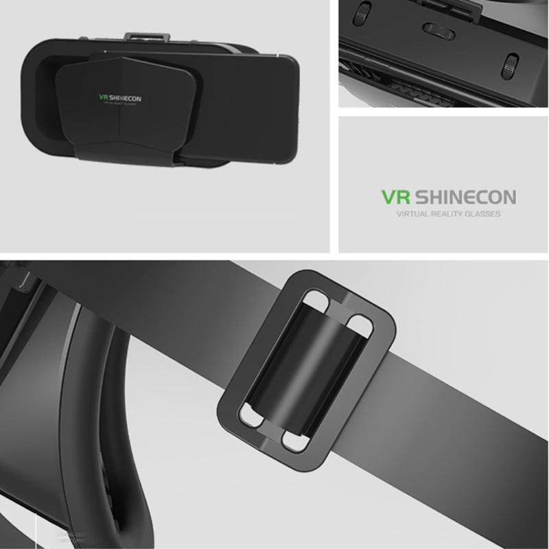 VR SHINECON G10 3D VR Glasses Helmet Virtual Reality Goggles Headset ...