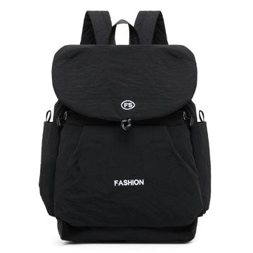 Vintage Color Block Large-Capacity Canvas Backpack