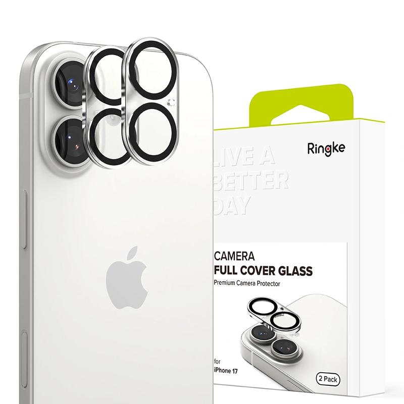 iPhone 17 Ringke Full Cover Camera Lens Protector - 2 Pcs. - Black / Clear